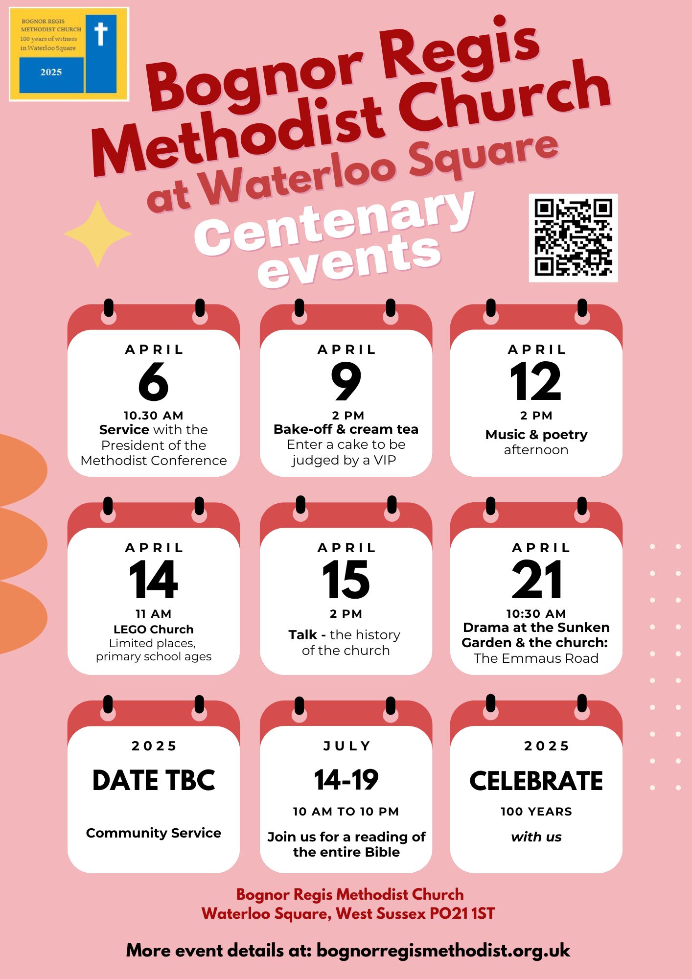 BRMC centenary at Waterloo Square, 2025 – Bognor Regis Methodist Church